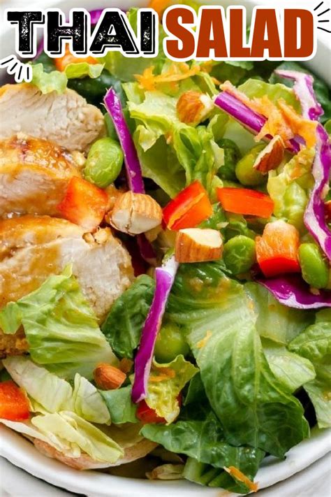 Thai Salad With Homemade Thai Salad Dressing • Bake Me Some Sugar