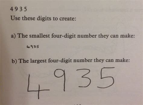 the largest four digit number math blog everyday math problem