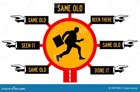 Being Stuck Stock Illustration Illustration Of Apathy 70913901