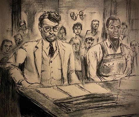 To Kill A Mockingbird Cartoon Drawings Scene Drawing Sketches
