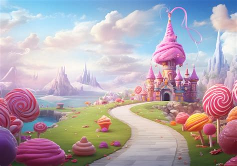 Premium Photo Candy Sweet World Illustration