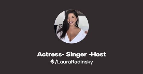 Actress Singer Host Listen On Youtube Spotify Linktree