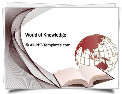 PowerPoint World Of Knowledge Template