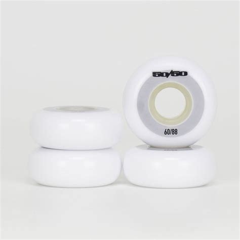 Fifty 50 60mm 88a Wheels White Loco Skates