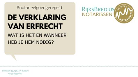 De Verklaring Van Erfrecht
