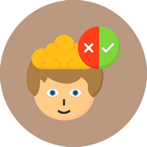 Decision Flat Circle Style Icon 54681128 Vector Art At Vecteezy