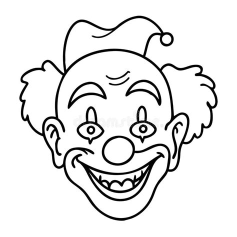 Line Drawing Of A Clown