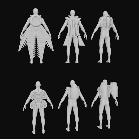 Artstation 20 Jetpack And Booster Base Mesh Collection Vol 02