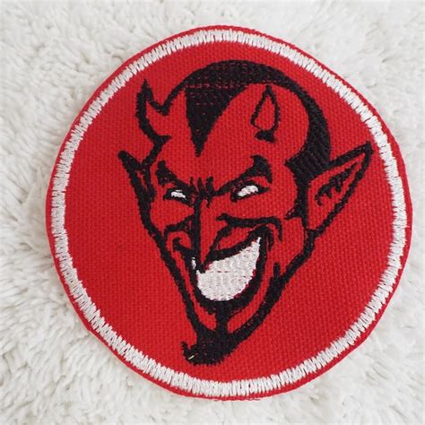 Red Devil Patch Etsy
