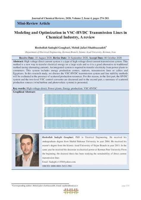 Pdf Modeling And Optimization In Vsc Hvdc Transmission Lines Modeling And Optimization