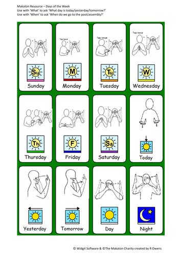 Use As Flashcards Or Enlarge To A3 To Use As A Poster Makaton Signs