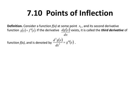 Points Of Inflection And Second Derivative At Colleen Archibald Blog