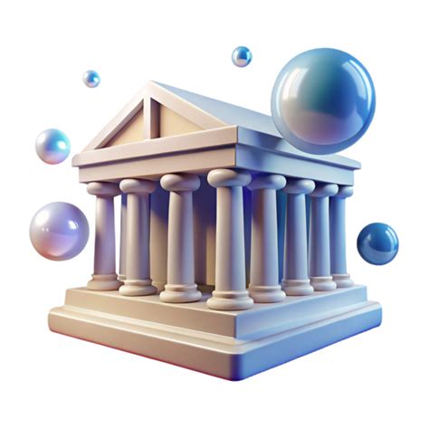 Dramatic Traditional Classical Architecture 3d Model Digital Art