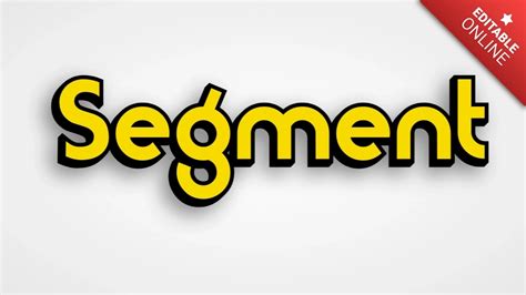 Segment Minions Text Effect Generator