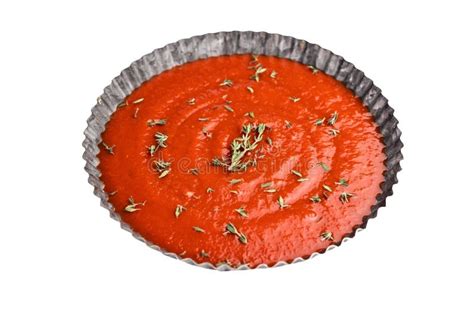 Tomato Paste Sauce Canned Food For Cookng Isolated On White Background Stock Image Image Of