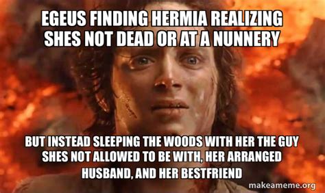 Egeus Finding Hermia Realizing Shes Not Dead Or At A Nunnery But