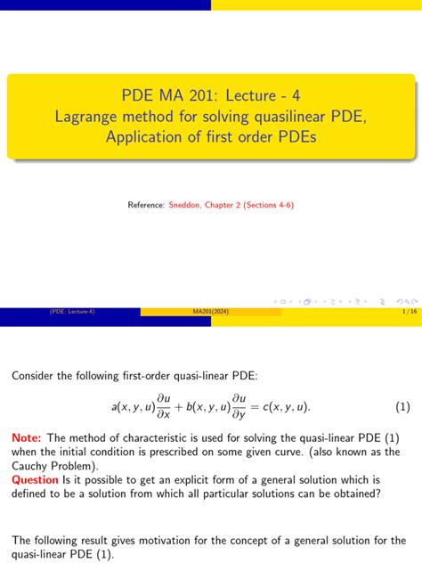 Ma201 2024 Pde Lecture Slides Lec4 Pdf Partial Differential