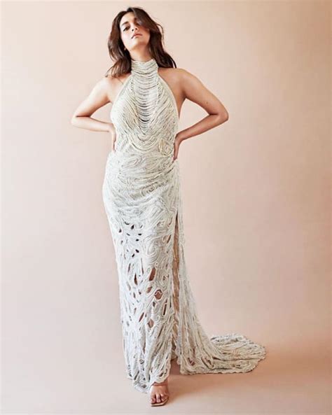 Keerthy Suresh Is Smoldering Hot In Sultry Halter Neck Embellished Gown See Photos