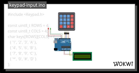 Keypad Input Lght Wokwi Esp32 Stm32 Arduino Simulator