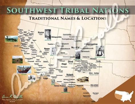Southwest Tribal Nations Map In 2020 American Indian History Native