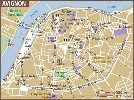 Map Of Avignon France Avignon Map With Roads Printable Map Of