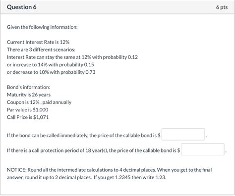 Solved Question Pts Given The Following Information Chegg Com