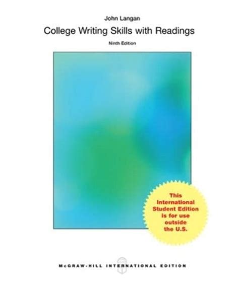 College Writing Skills With Readings Langan John 9781259060632