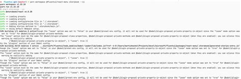 Storybook Running Sb With New Dx For Vnext Is Causing Lot Of Babel Warnings · Issue 18917