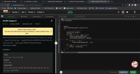 100daysofcode Chitkarauniversity Geeksforgeeks Leetcode Srishti
