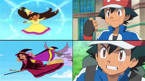 Ash Loves Dora But Hates La Bruja By Yoshidinosaurus On Deviantart
