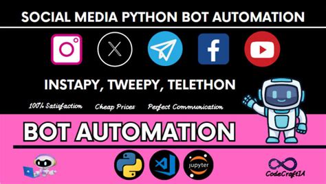 Create Telegram Instagram Twitter Bots With Python Api By Codecraftia Fiverr
