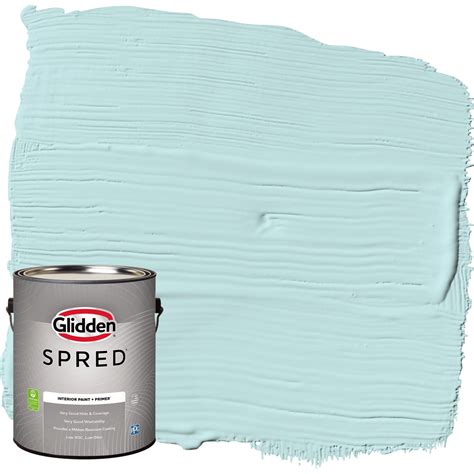 Glidden Spred Interior Paint And Primer Aqua Whisper Blue Semi Gloss