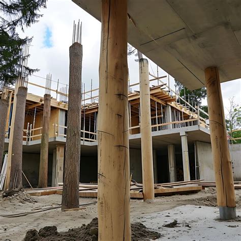 Premium Photo Ecofriendly Home Under Construction With Living Tree