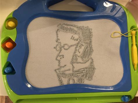 Inspired By Stirner On A Blanket I Drew Stirner On This Magnetic Drawing Board Hes A Bit