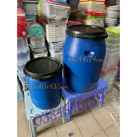 Thùng Phi Nhựa Mới 120 Lít Thùng Phi Nhựa Mới 50 Lít Thùng Phi 50 Có đai Thùng Phi 120 Lit