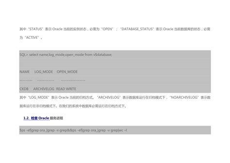 Oracle数据库巡检指南pdf 墨天轮文档 Oracle数据库巡检指南pdf 墨天轮文档