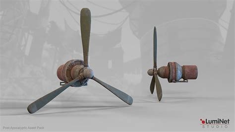 3d Model Windgen 35 Of 36 Post Apocalyptic Vr Ar Low Poly Cgtrader