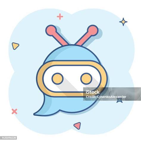 만화 스타일의 귀여운 로봇 챗봇 아이콘 봇 운영자 벡터 만화 일러스트 그림 그림 스마트 챗봇 캐릭터 비즈니스 컨셉 스플래시 효과 Brand Name Online