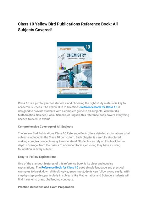 Ppt Reference Book For Class 10 Powerpoint Presentation Free