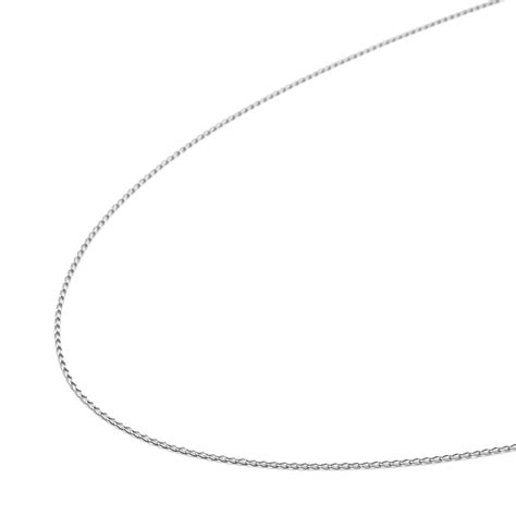 Buy Rhodium Over Sterling Silver Curb Chain With 8mm Lobster Lock 20