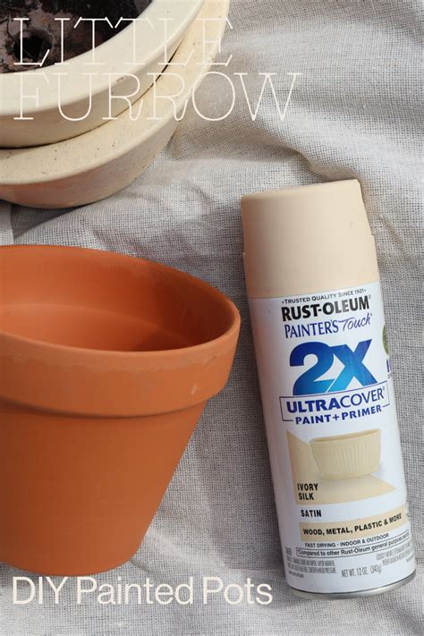 Spray Paint Terracotta Pots