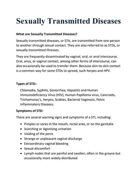 The Sexual Transmitted Disease Pptpptx
