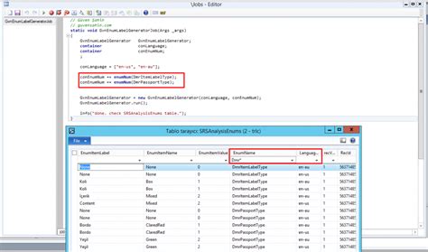 Dynamics Ax Enum Etiketlerine Sqlden Erişmek Güven Şahin