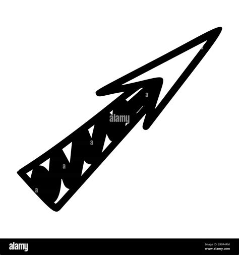 right arrow hand drawn illustration navigation sign direction move