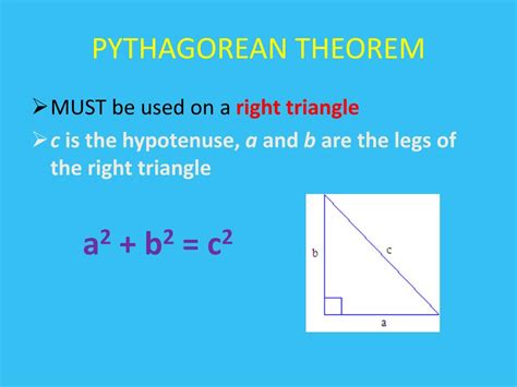 PPT The Pythagorean Theorem And Its Converse PowerPoint Presentation ID