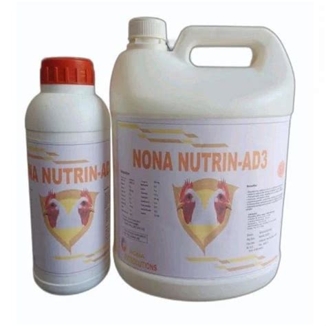 Nona Nutrin Ad3 Poultry Feed Supplement Set Packaging Type Bottle And