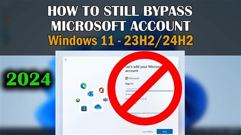 How To Bypass Microsoft Account And Install Windows 11 23h2 24h2