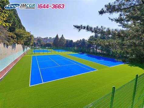 연세대 인조잔디 테니스장 테니스코트 시공 친환경 인조잔디 주목씨지알 Jmcgr 시공실적