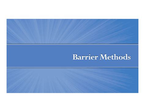 18 Barrier Methods Contraception Docsity