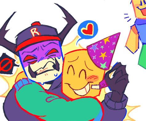 Pest And Poob Party Noob X Guest 666 Matching Pfps Regretevator Party Noob And Pest Fanart